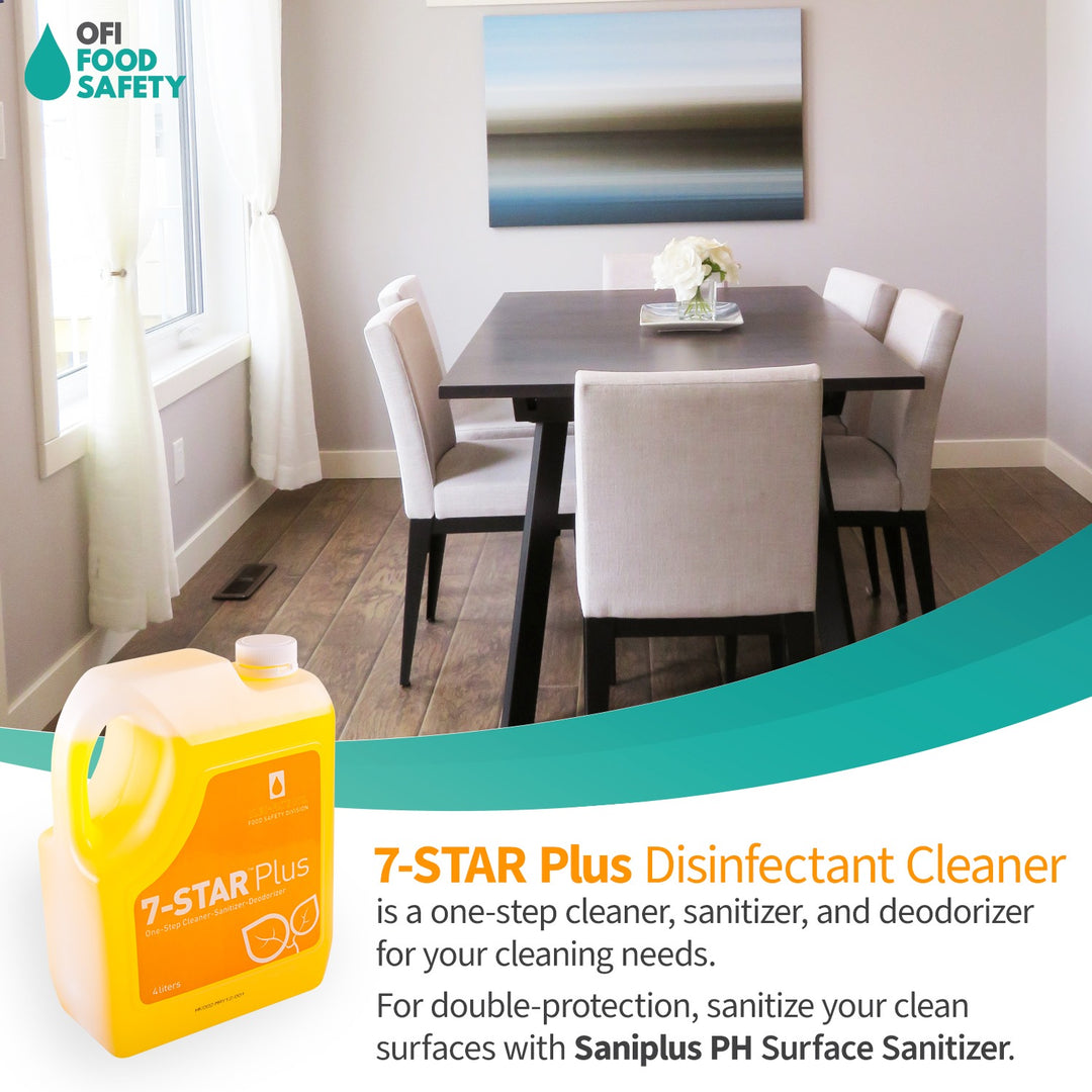 Food Safety: 7-Star Plus Disinfectant Cleaner (4L) – Caeli Gourmet